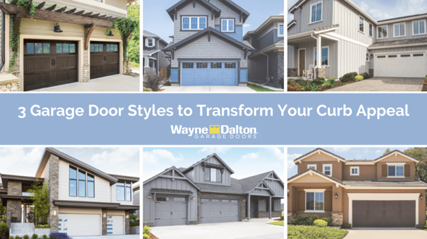 How To Transform Your Curb Appeal With Three Different Garage Door ...